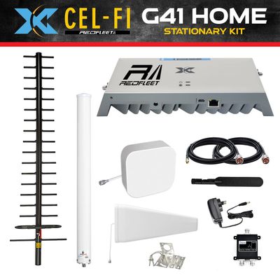 REDFLEET | G41 STATIONARY + YAGI LPDA OMNI Wideband Directional Antenna CEL-FI GO 5G NR 4G 3G ...